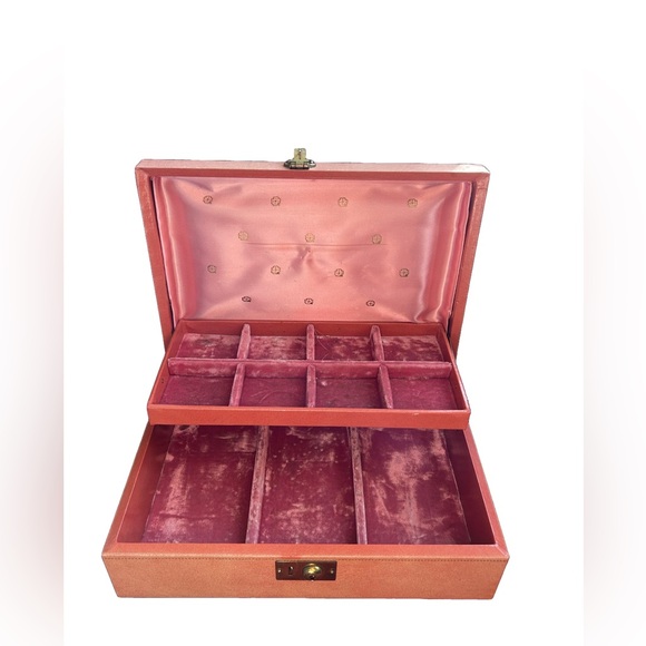 Storage & Organization | Vintage Mcm Velvet Lined Pink Jewelry Box With ...